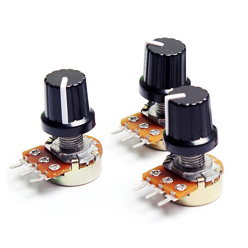 Premium Linear Rotary Taper Potentiometer, Adjustable 3 Terminal Rotary ...