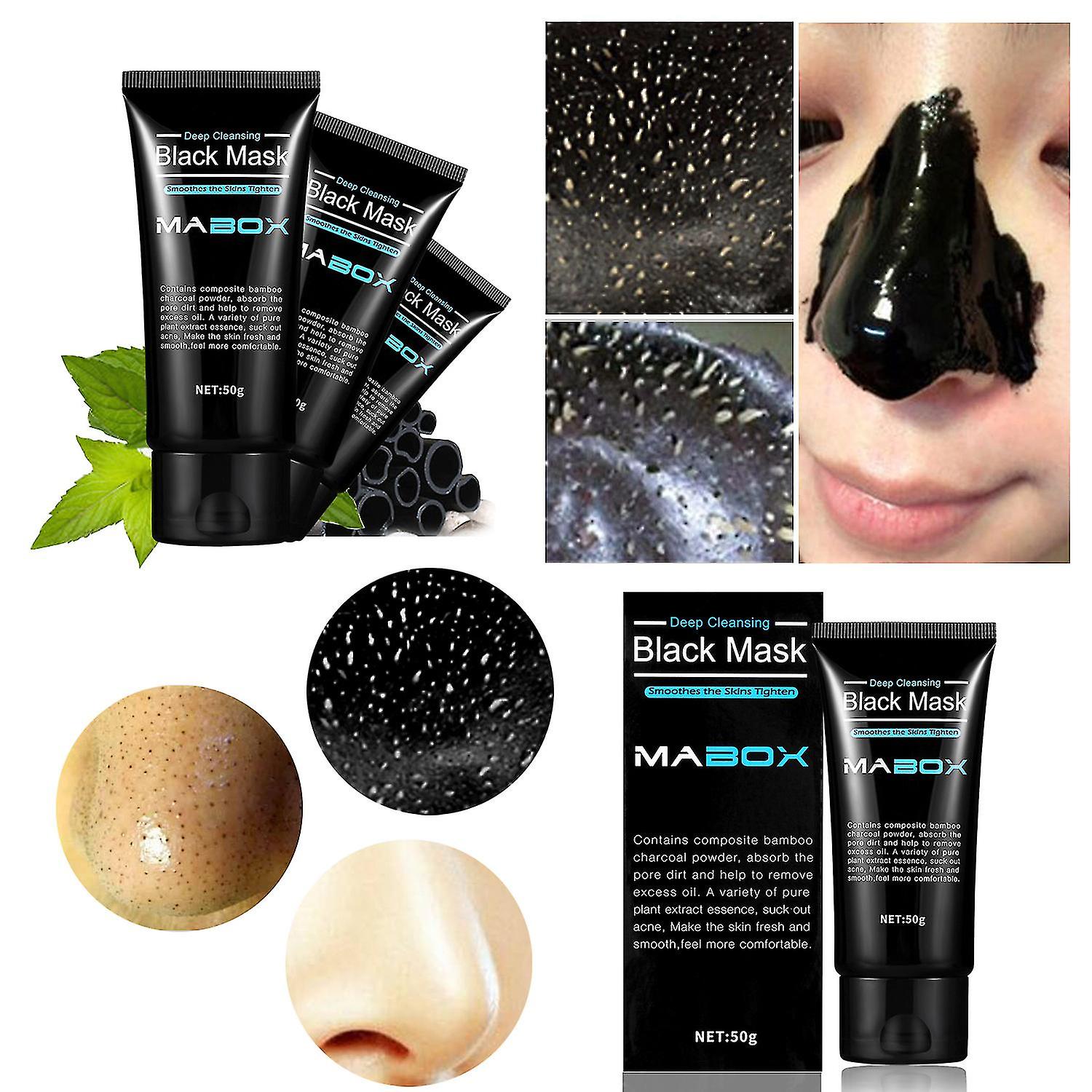 Bamboo Charcoal Deep Sea Mud Tear-off Mask Nose Stick Mud Deep | Fruugo AU