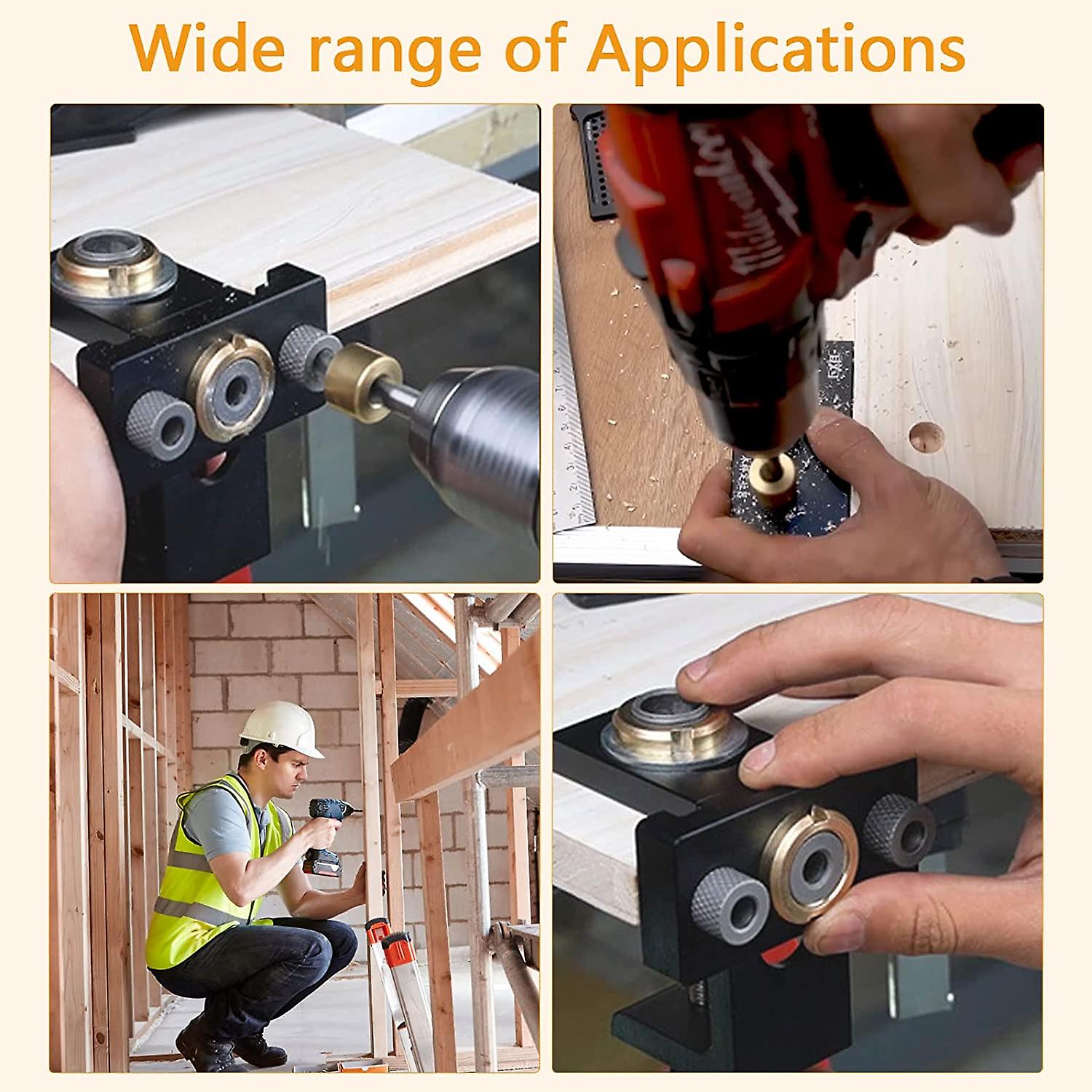 Wood Drilling Jig, Pocket Hole Jig, Hole Punch Locator, Hole Punch Kit ...