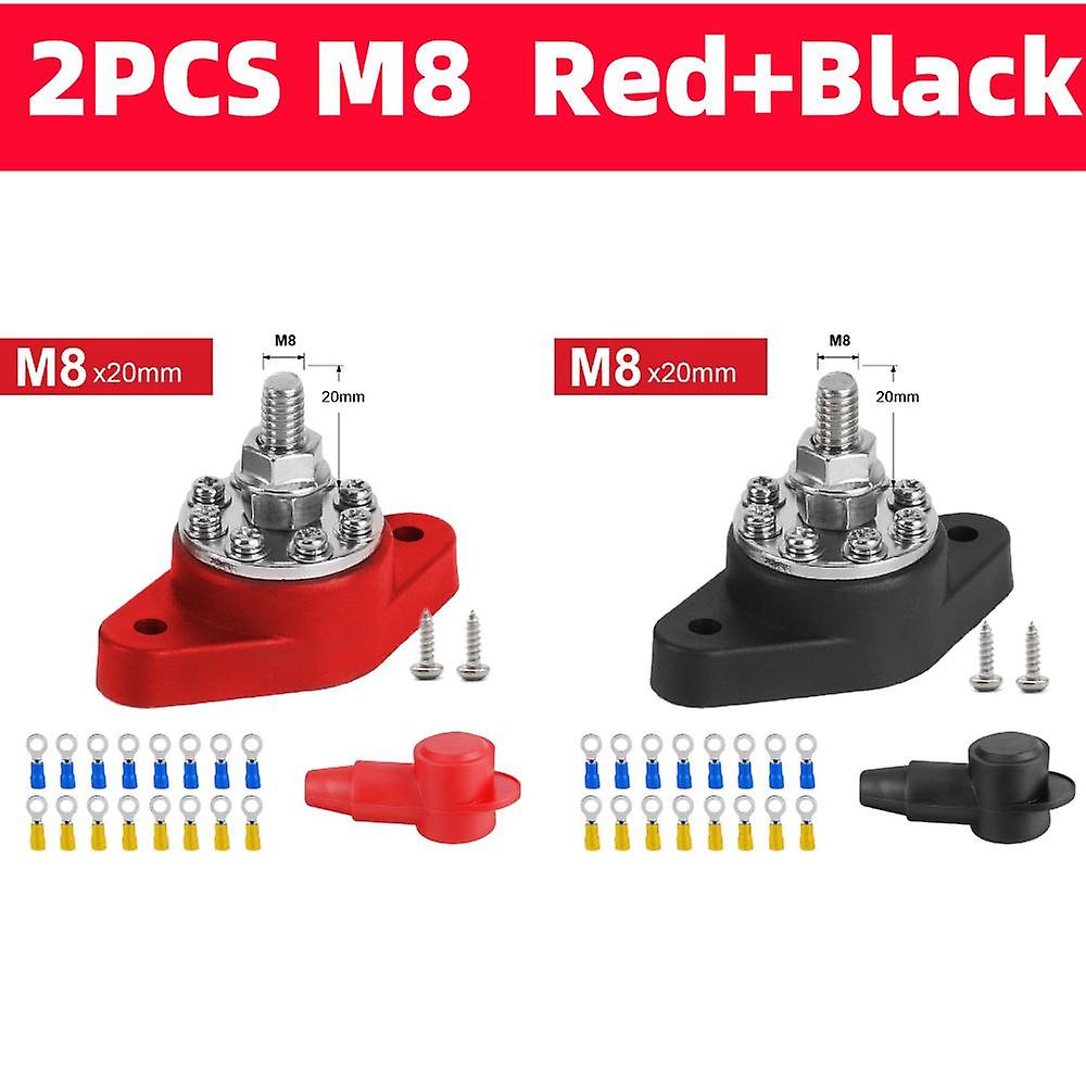 Electrical Connector 12v Heavy Duty M10 M8 M6 Bus Bar Battery Terminal Block Stud Protector For ...