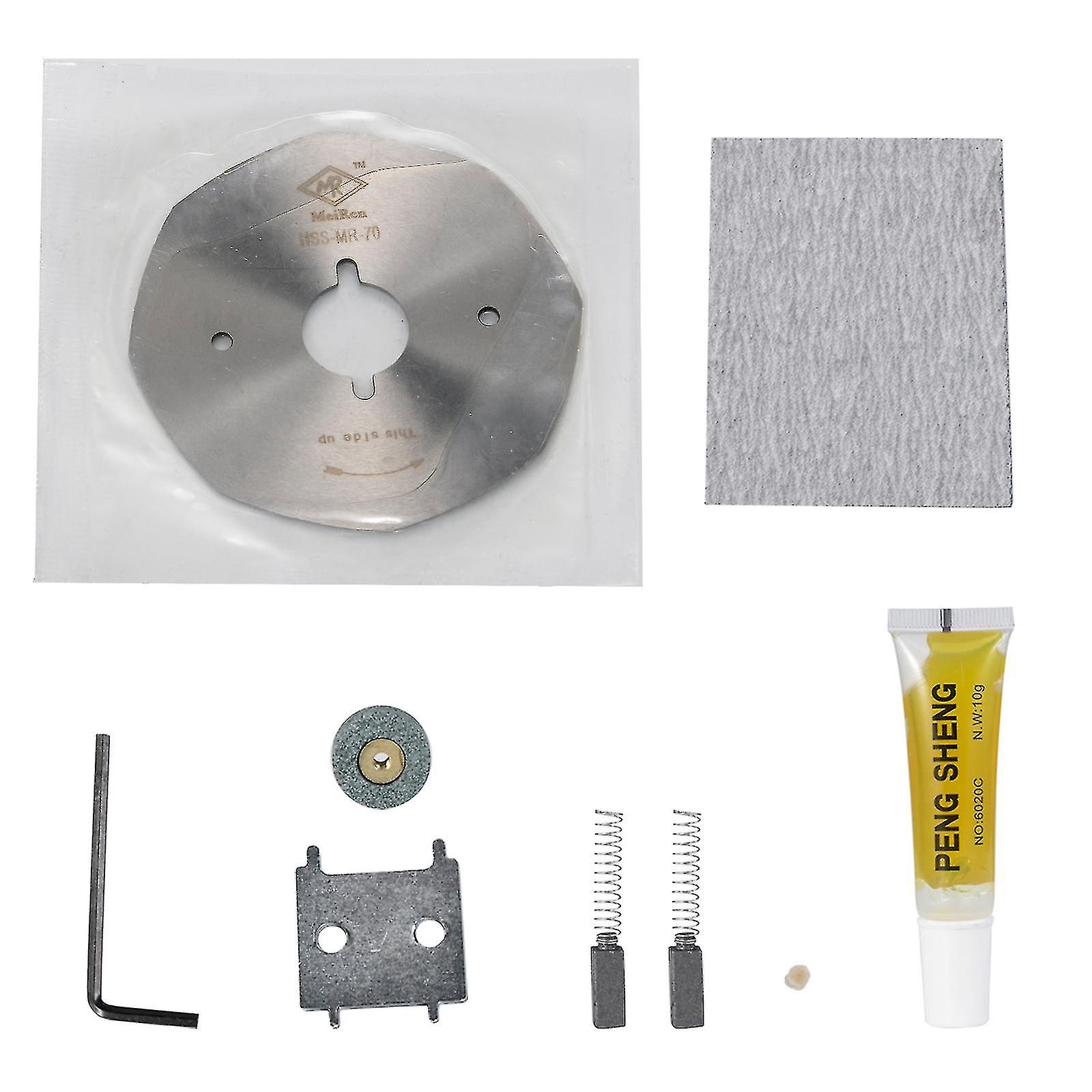 Electric Cloth Cutter 70mm Rotary Round Knife Fabric Cutting Machine ...