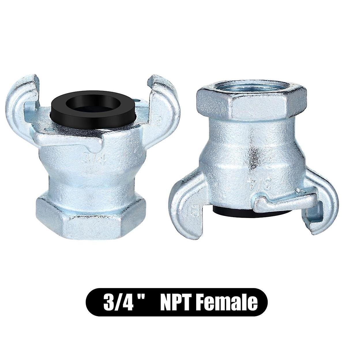 4 Sets NPT Iron Air Hose Fitting 2 Lug Universal Coupling Chicago ...