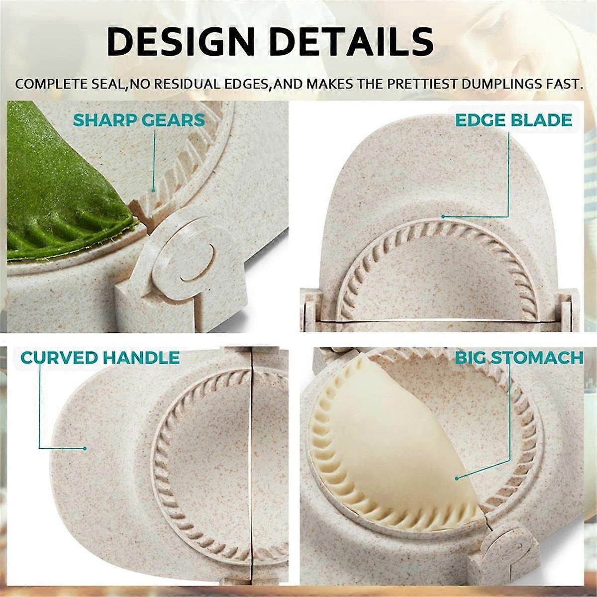 Empanada Maker Press, 6 Inch Extra Large Dumpling Maker Set with Dough ...