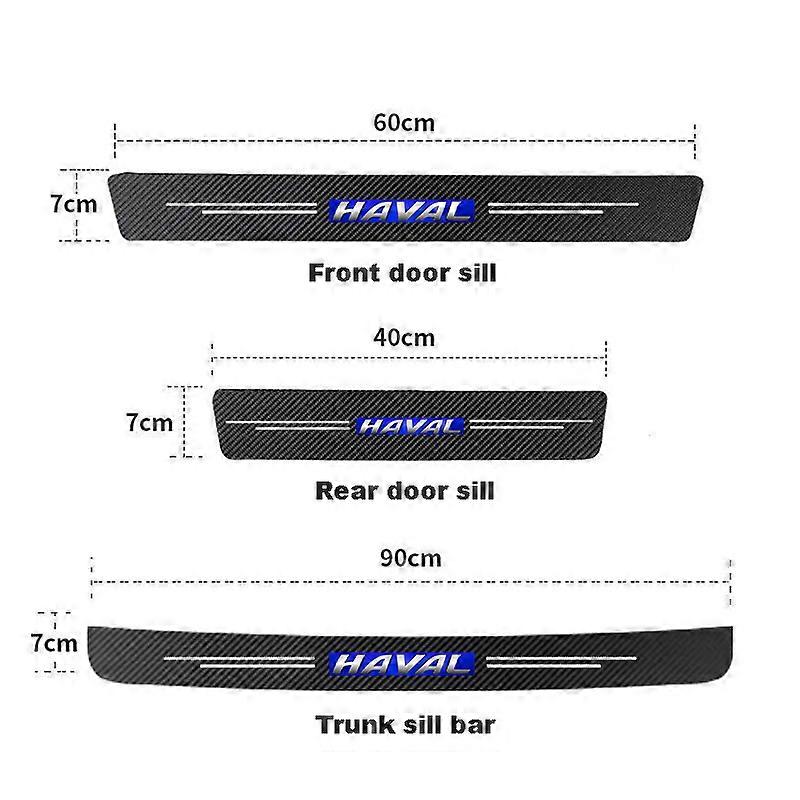 Motor Vehicle Parts Car Door Sill Protector Carbon Fiber Threshold ...