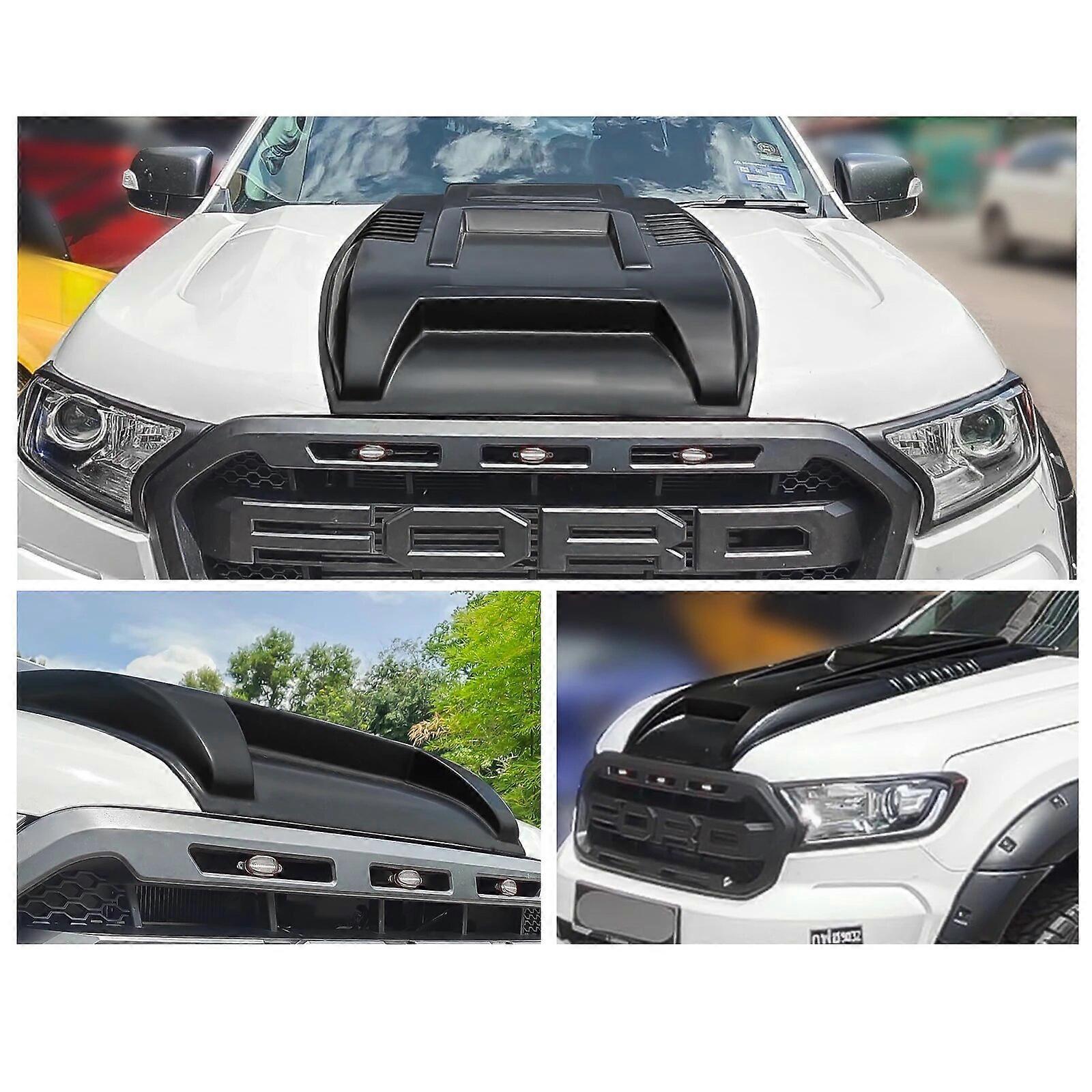 Matte Black Bonnet Scoop Hood Vent For Ford Ranger Wildtrak 2015-2022 ...