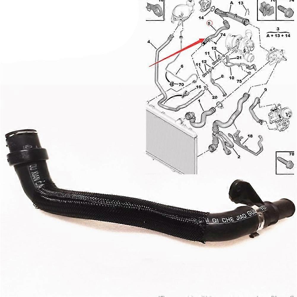 1351ng 1.6t Engine Water Pump Water Pipe For 3008 308cc 308sw 308s C4l ...