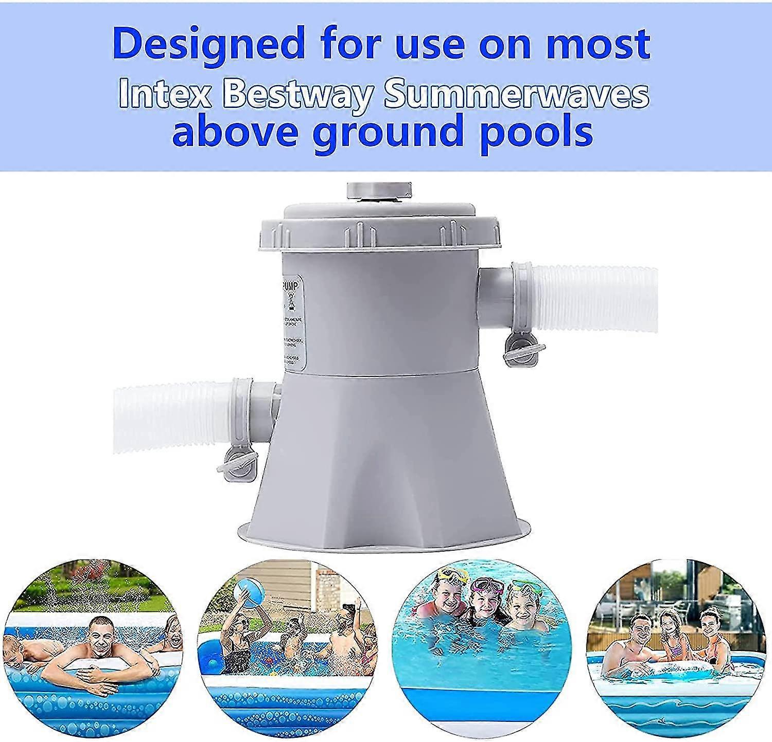 Water Filter Pump Swimming Pool Cleaner Circulation Inflatable Filter ...