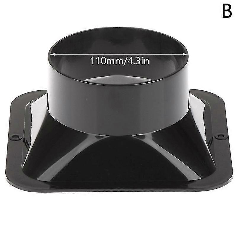 100-150mm Long Flange Duct Fan Hose Connector Air Ventilation Adapter ...