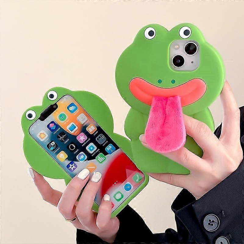 3D Funny and Silly Weird Frog Phone Cases [3D Plush Tongue] Ugly Phone ...