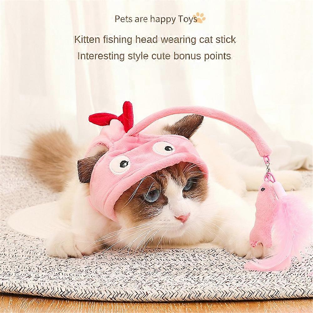 Cat Hat Wearable Cat Tree, Head Mounted Cat Headgear Interactive ...