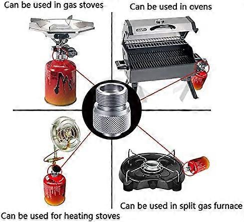 Gas Tank Converter, Camp Gas Converter Portable Gas Adapter Propane Gas ...