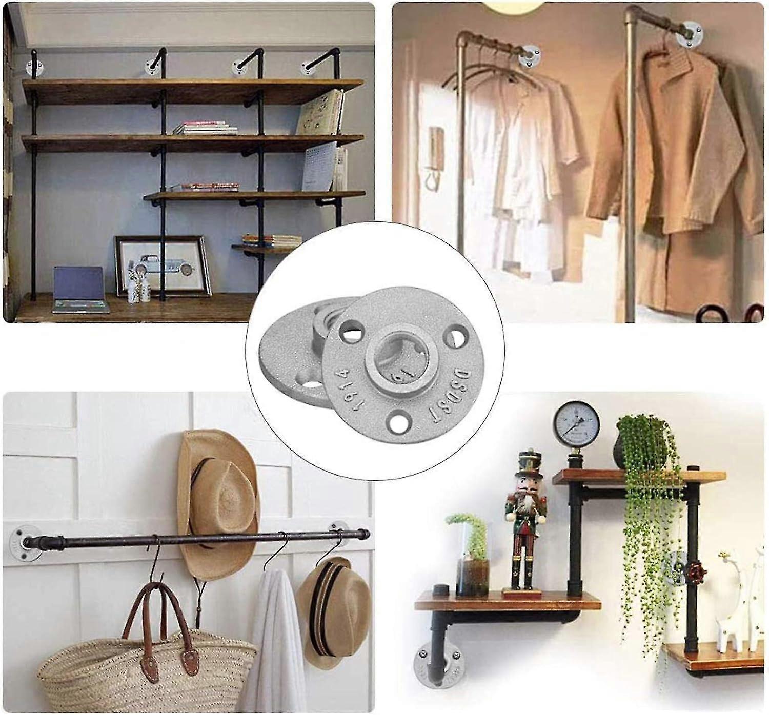 Threaded Floor Flange, 1/2 Inch, Pipe Fittings Wall Floor Flange ...