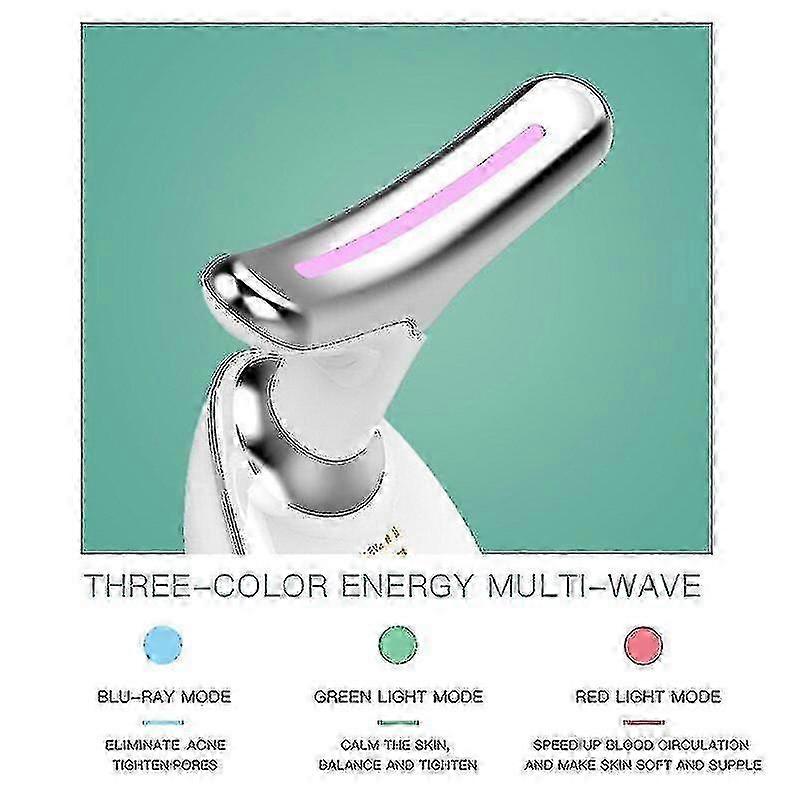 Neck Face Beauty Device Led Red Light Therapy Skin Tighten Reduce ...