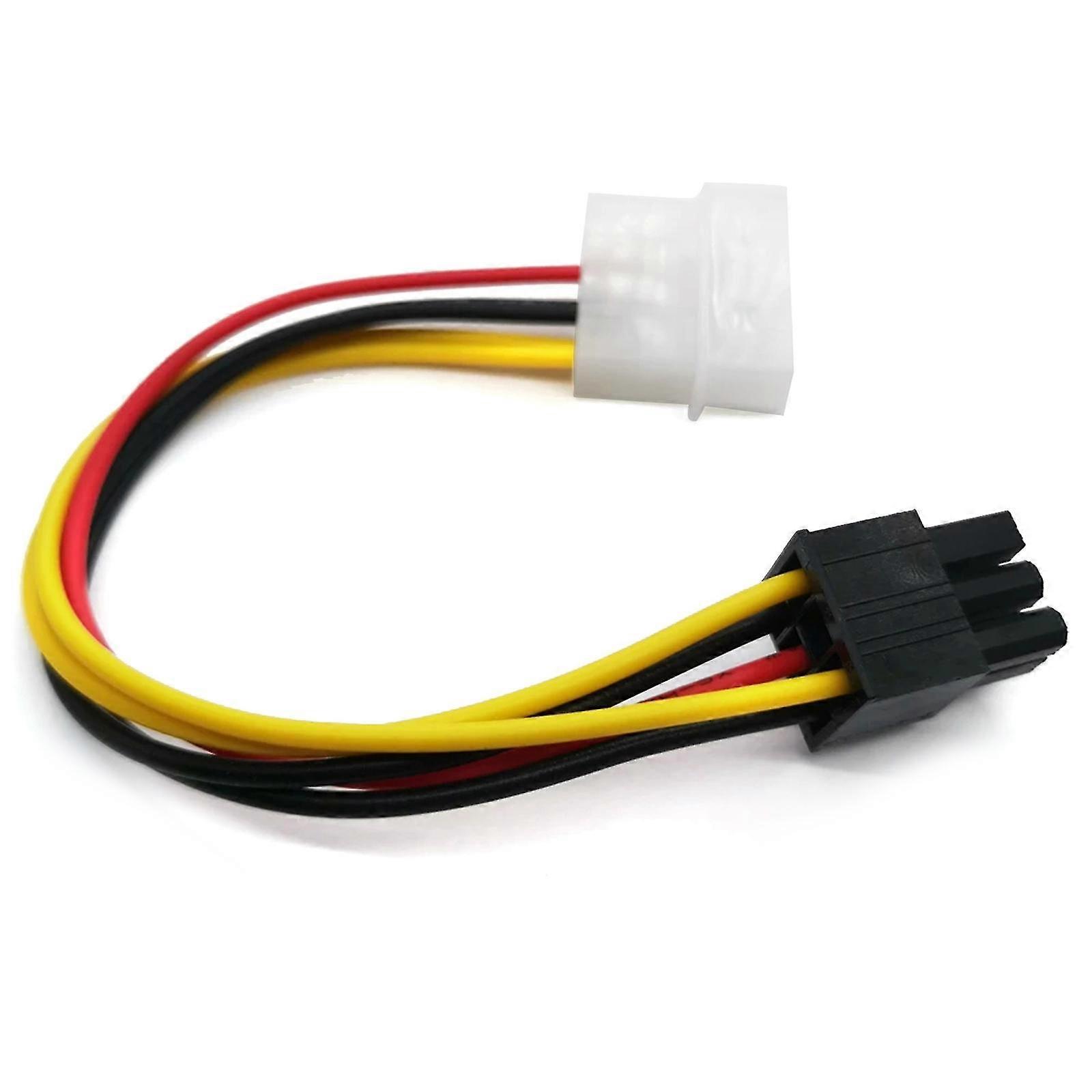 4 Pin Molex To 6 Pin Pci-express Pcie Video Card Power Adapter Converter Cable | Fruugo DK
