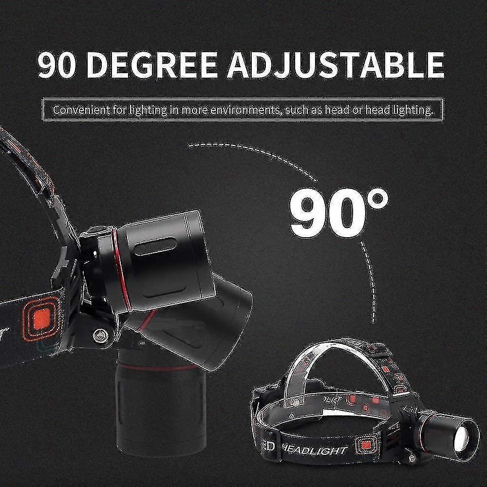 Red Headlamp, Red Led Hunting Headlamp, Rechargeable Headlamp With Red ...