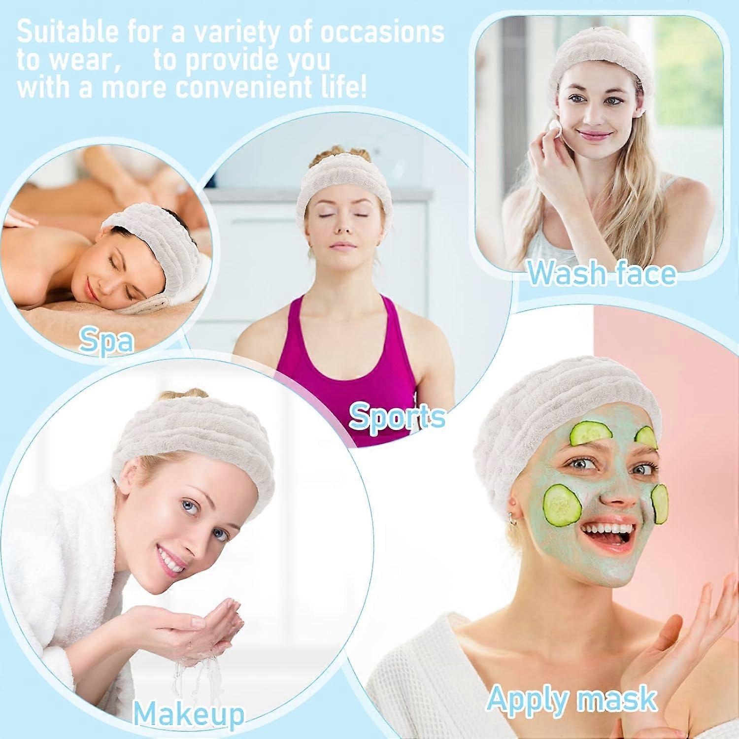 1 Piece Spa Headband For Washing Face Wash Makeup Sports Wide Hair Band ...