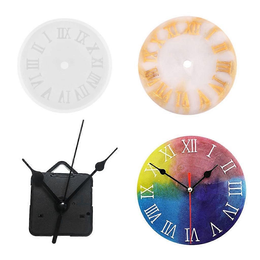 Personalized Clock Silicone Mold Movement Mechanism Tools Round Clock ...