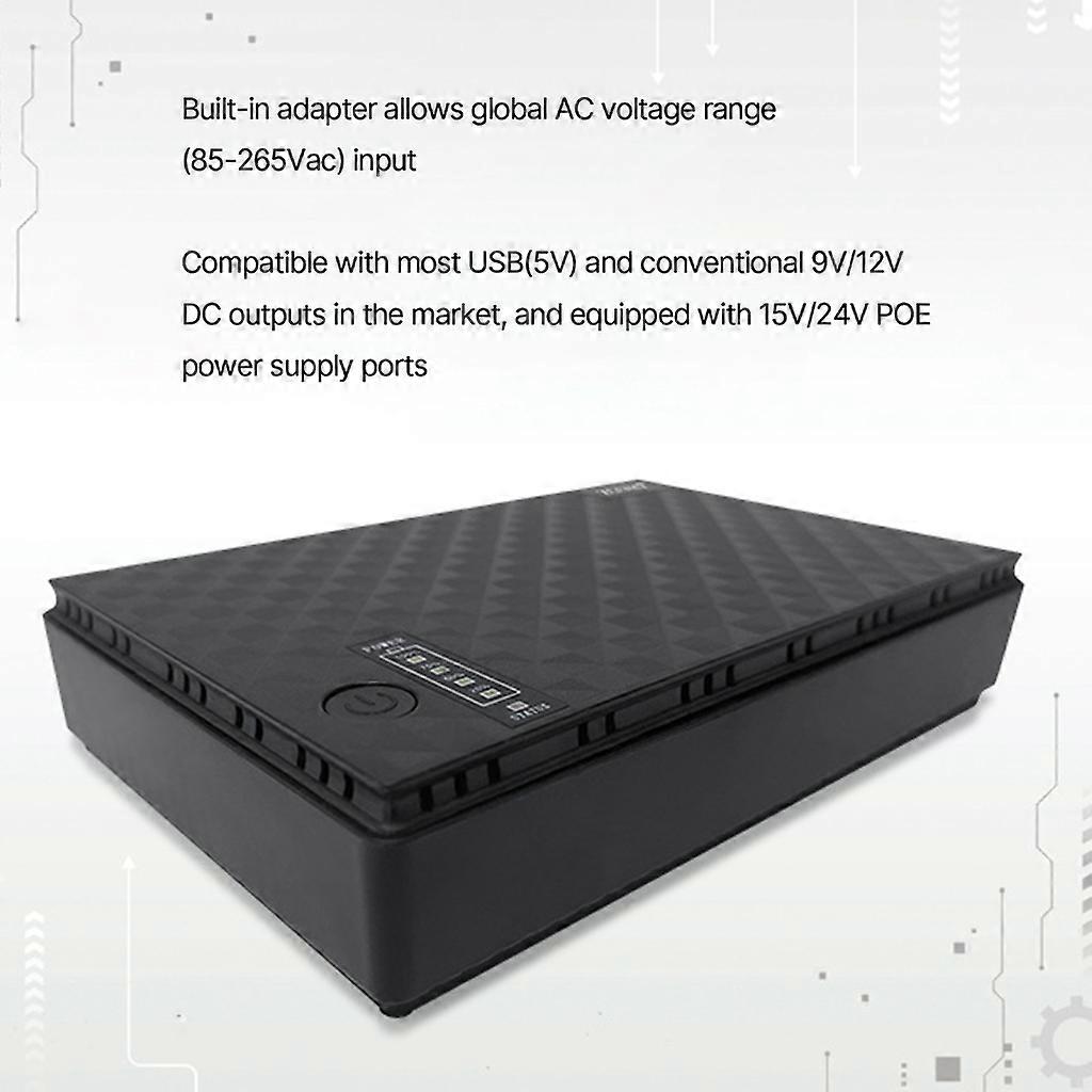 Uninterruptible Power Supply Mini UPS Battery Backup 10400mAh for 5/9 ...