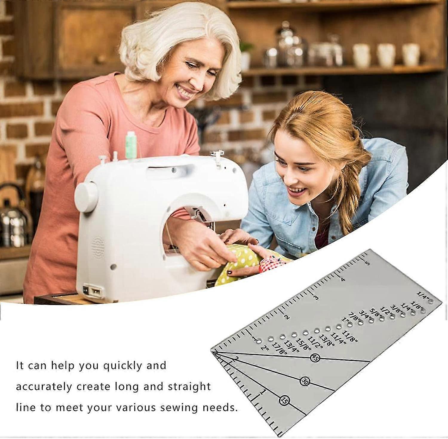 Seam Guide Ruler, Sewing Ruler Seam Guide Ruler Quilting Tool, Acrylic ...