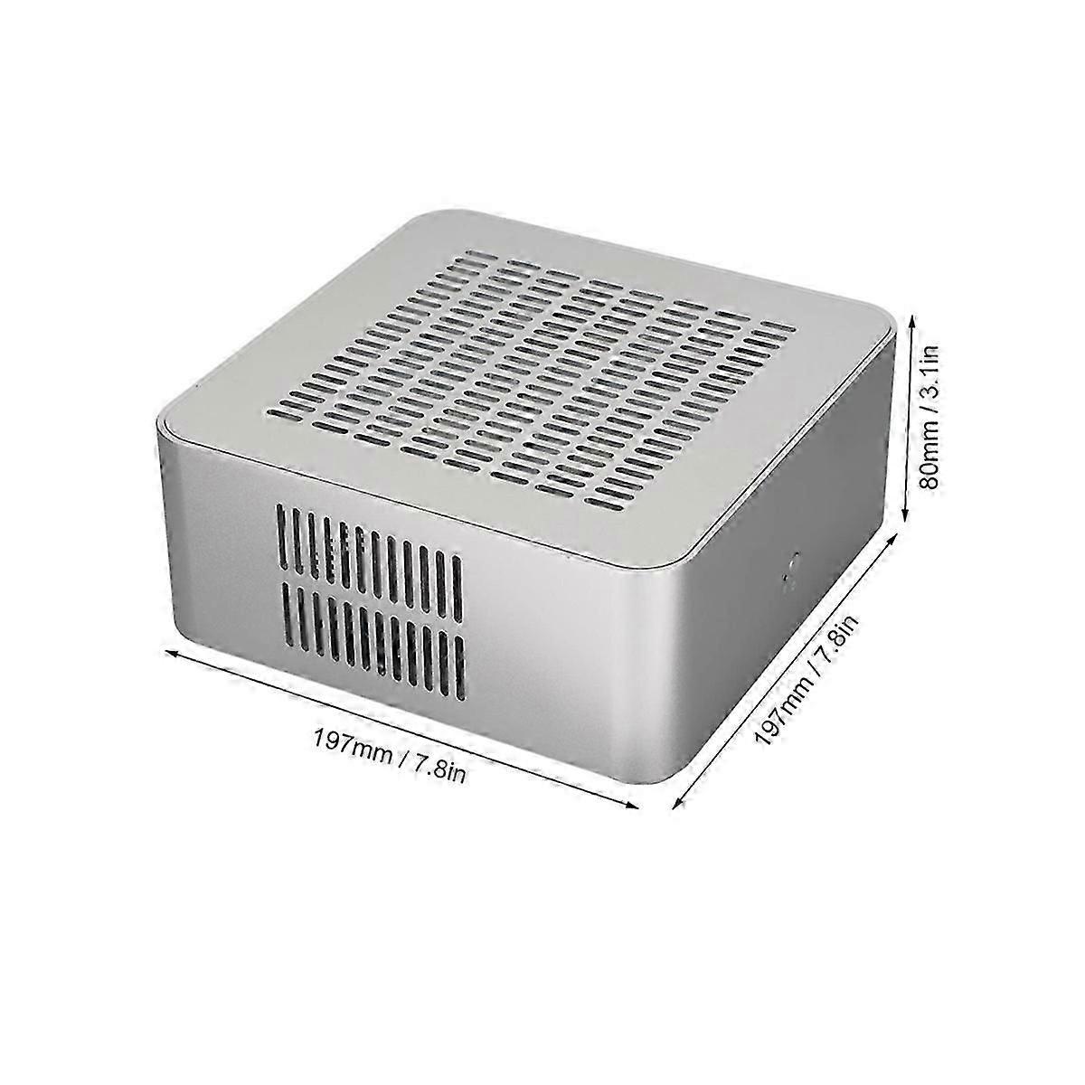 Aluminum Chassis Small Desktop Computer Case Psu Htpc Mini-itx Pc Case ...