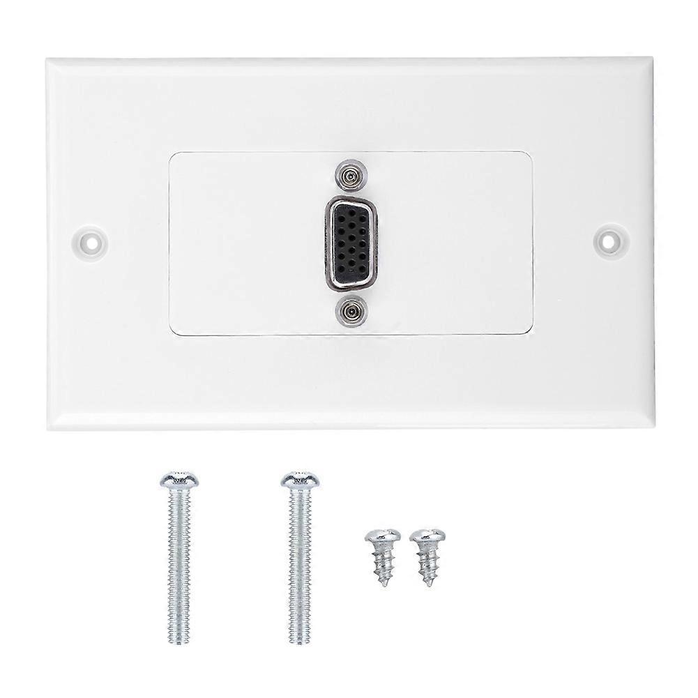 VGA Socket Wall Mount Panel Adapter Wall Socket ABS Material | Fruugo UK