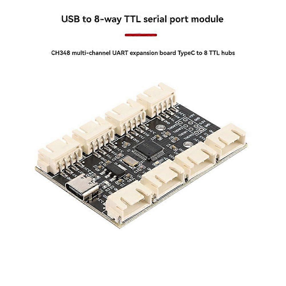 USB to 8-Way TTL Serial Port Module CH348 Multi-Channel UART Expansion ...