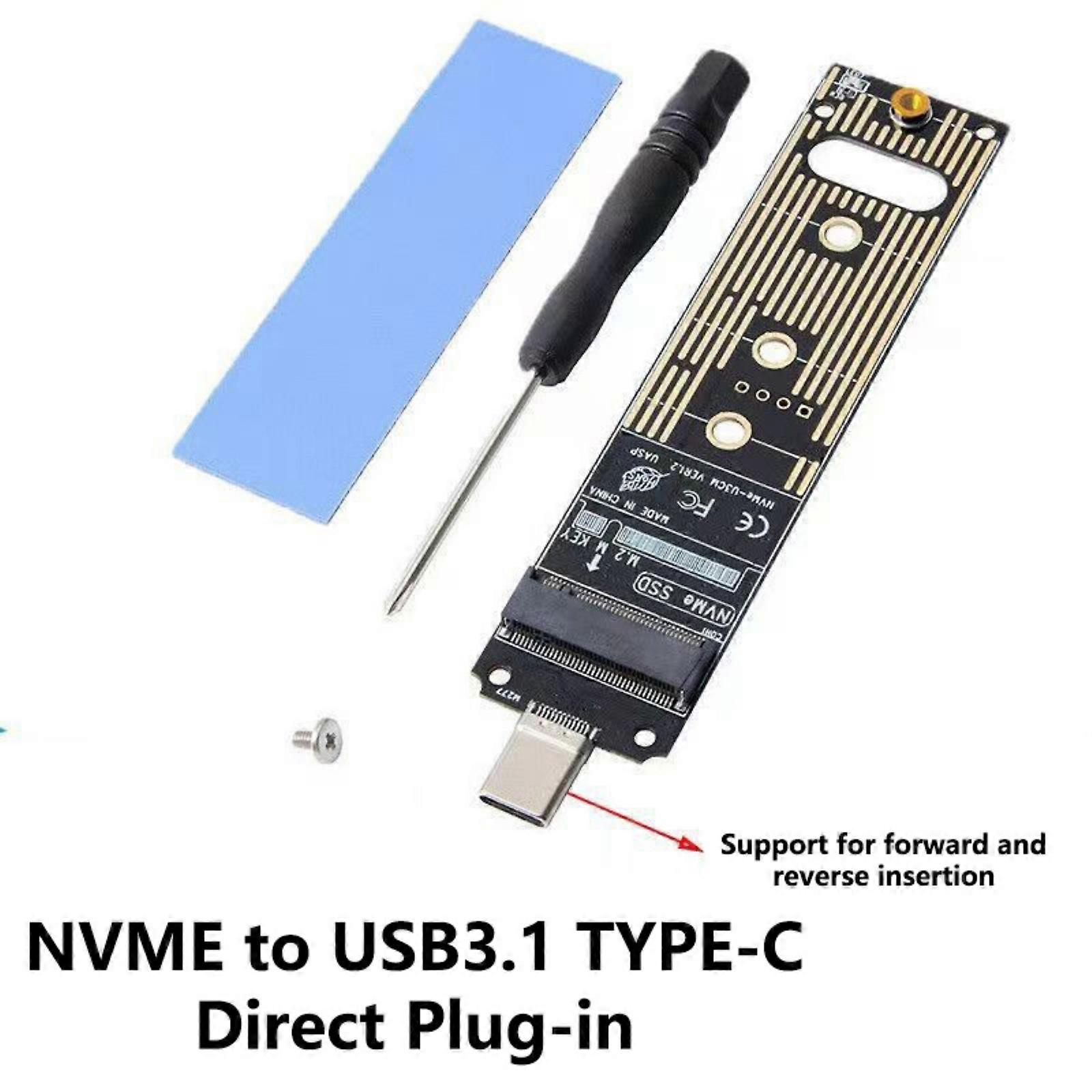 Portable M.2 NVME SSDs Reader with USB3.1 Type C Interfaces for ...