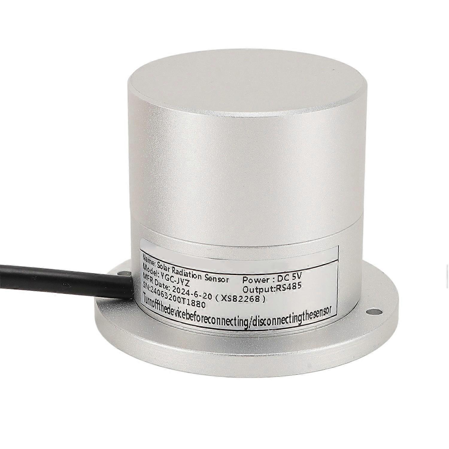 Total Solar Radiation Sensor 5V High Accuracy RS485 Photoelectric Solar Radiation Measuring ...