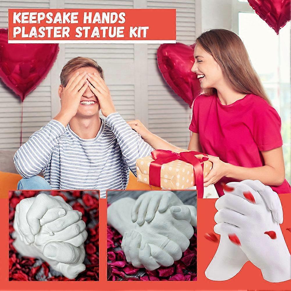 Hand Casting Kit Couples,DIY 3D Plaster Cast Hands - Hand Holding Craft ...