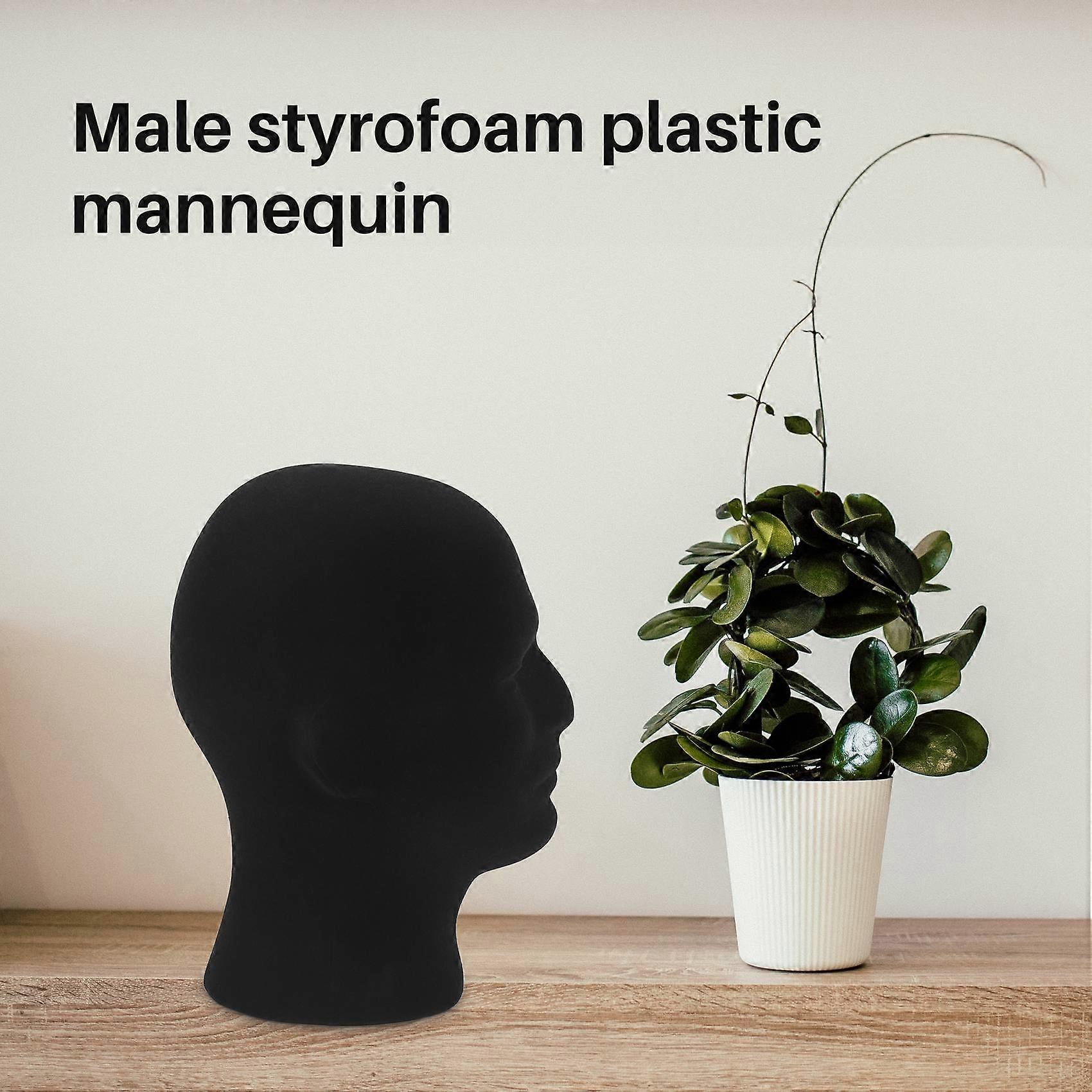 Male Foam Mannequin Manikin Head Model Wigs Glasses Cap Display Stand ...