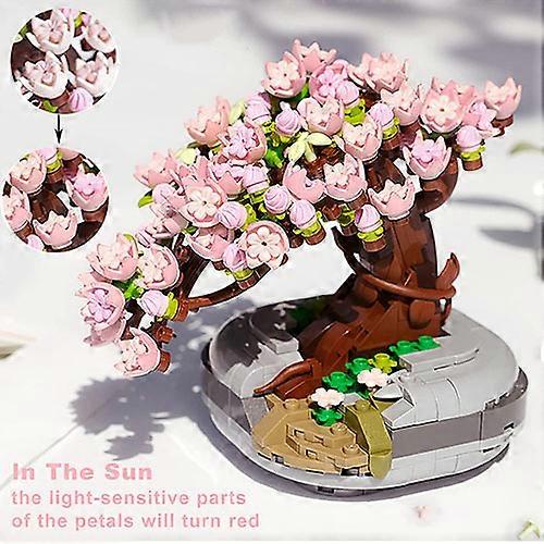 Mini Bricks Flower Botanical Collection Building Blocks, Cherry Blossom ...
