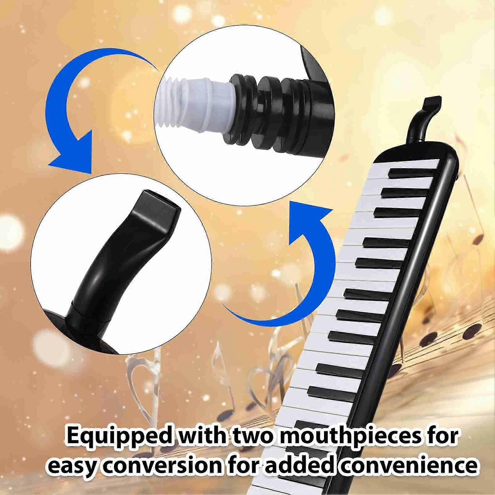 32 Keys Melodica Instrument Melodica Air Piano Keyboard with Soft Blow ...