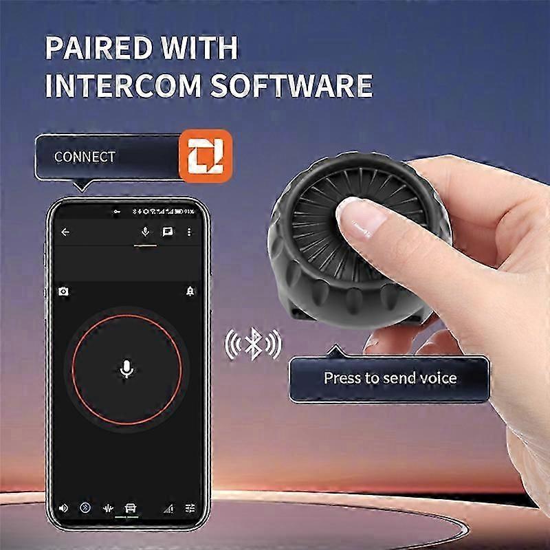 Wireless Bluetooth PTT e Control Button with Adjustable Strap for Zello ...