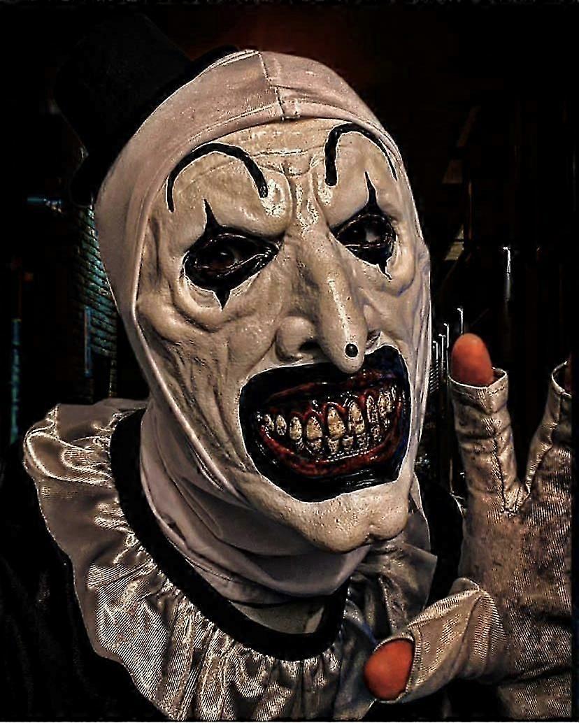 Terrifier Art The Clown Horror Mask Cosplay Funny Evil Joker Hat Latex ...
