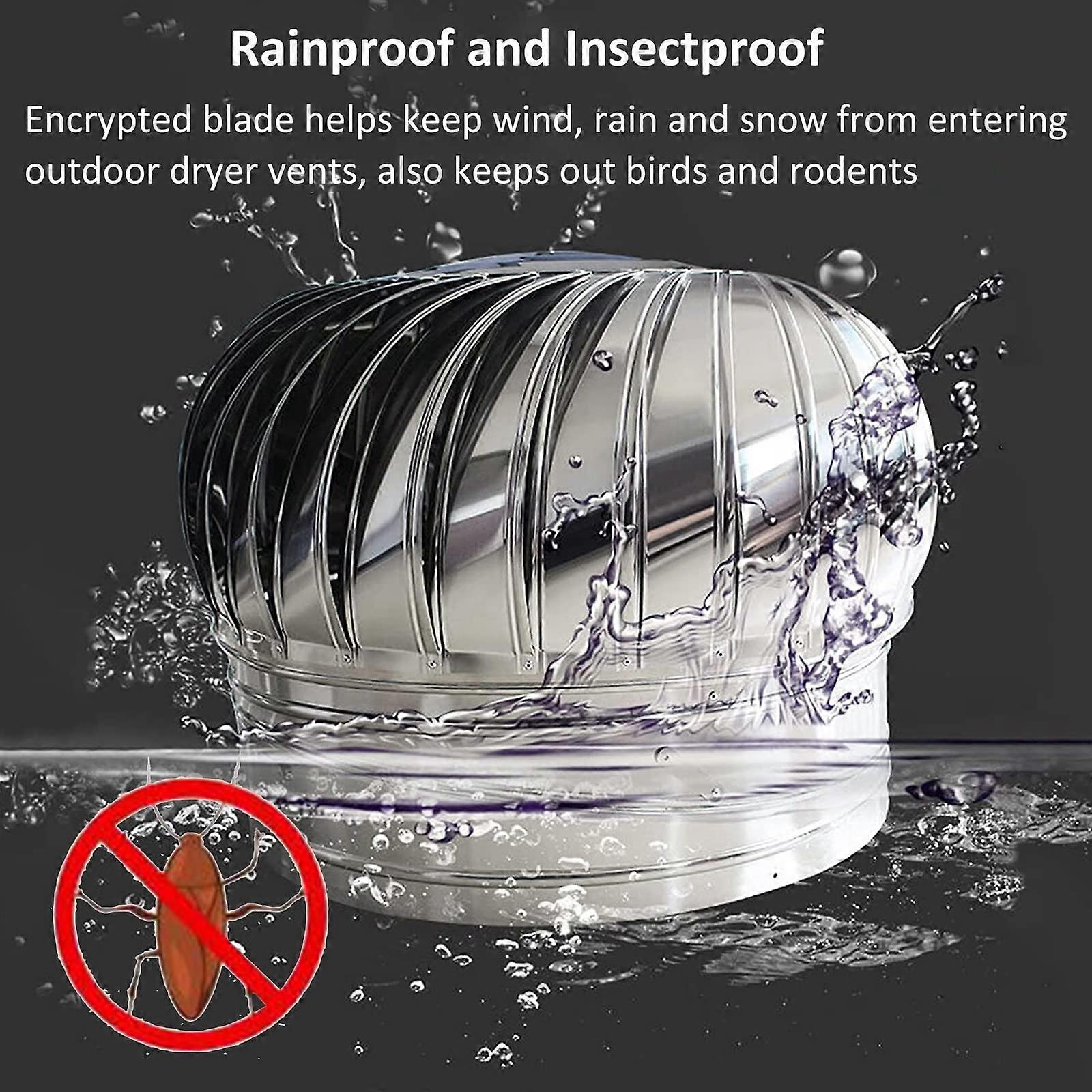 Roof Vent Cap for Dryer Exhaust, Heavy Duty Weather Resistant Bird ...