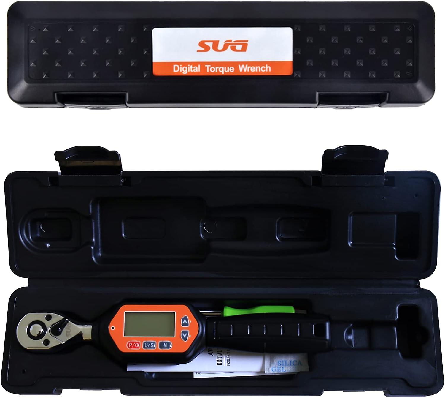 Mini Digital Torque Wrench, 3/8" Drive With Buzzer And Led, 1.8-60Nm, 4Th Generation High ...