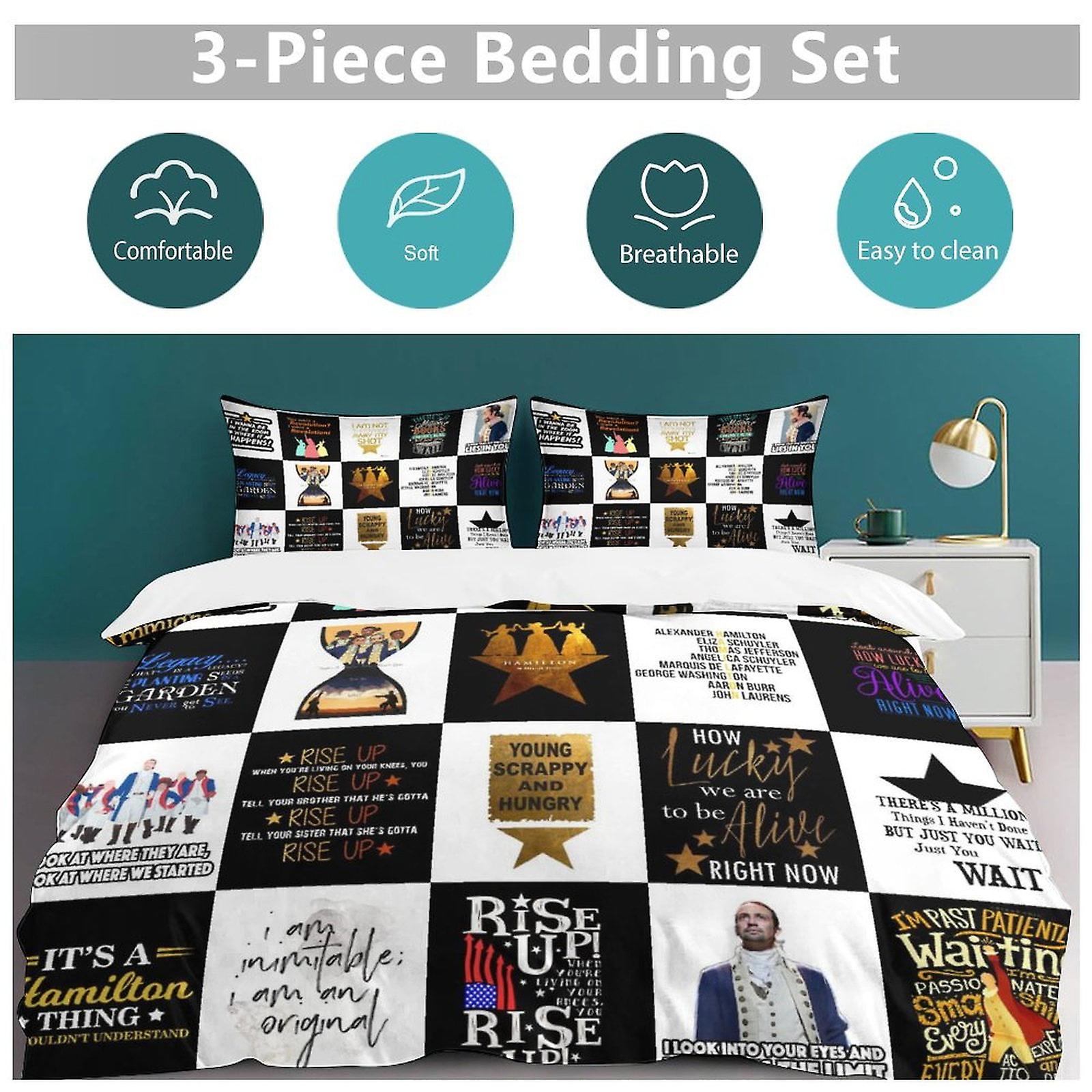 Hamilton The Musical Bed Duvet Cover Microfiber Bedding Sets 3D Printed ...