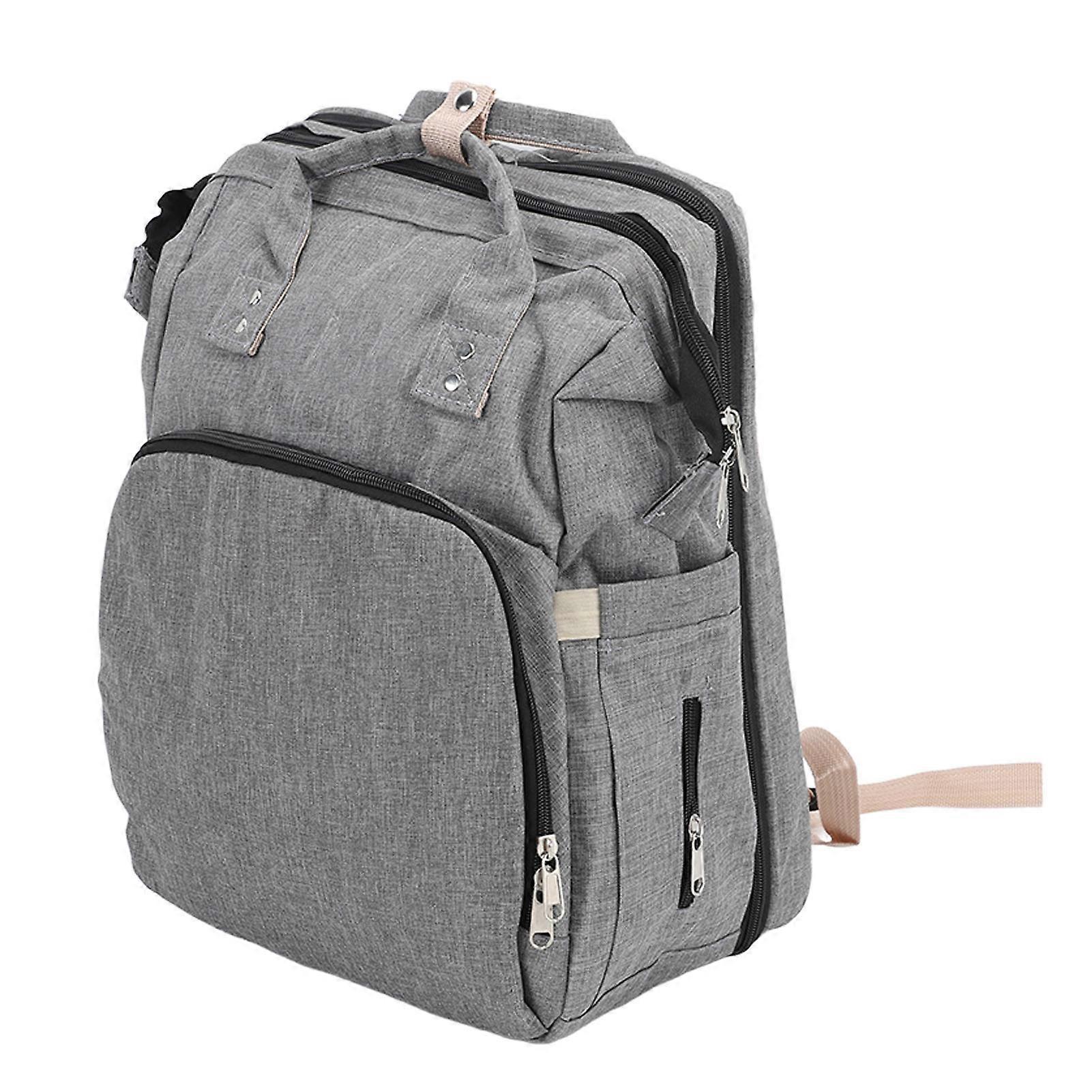 Diaper Bag Backpack Foldable Multi Pocket Insulated Milk Compartment ...