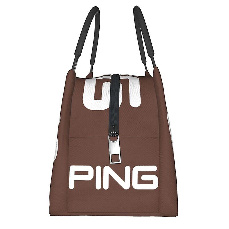 Golf Logo Insulated Lunch Bags For Women Resuable Thermal Cooler Lunch ...