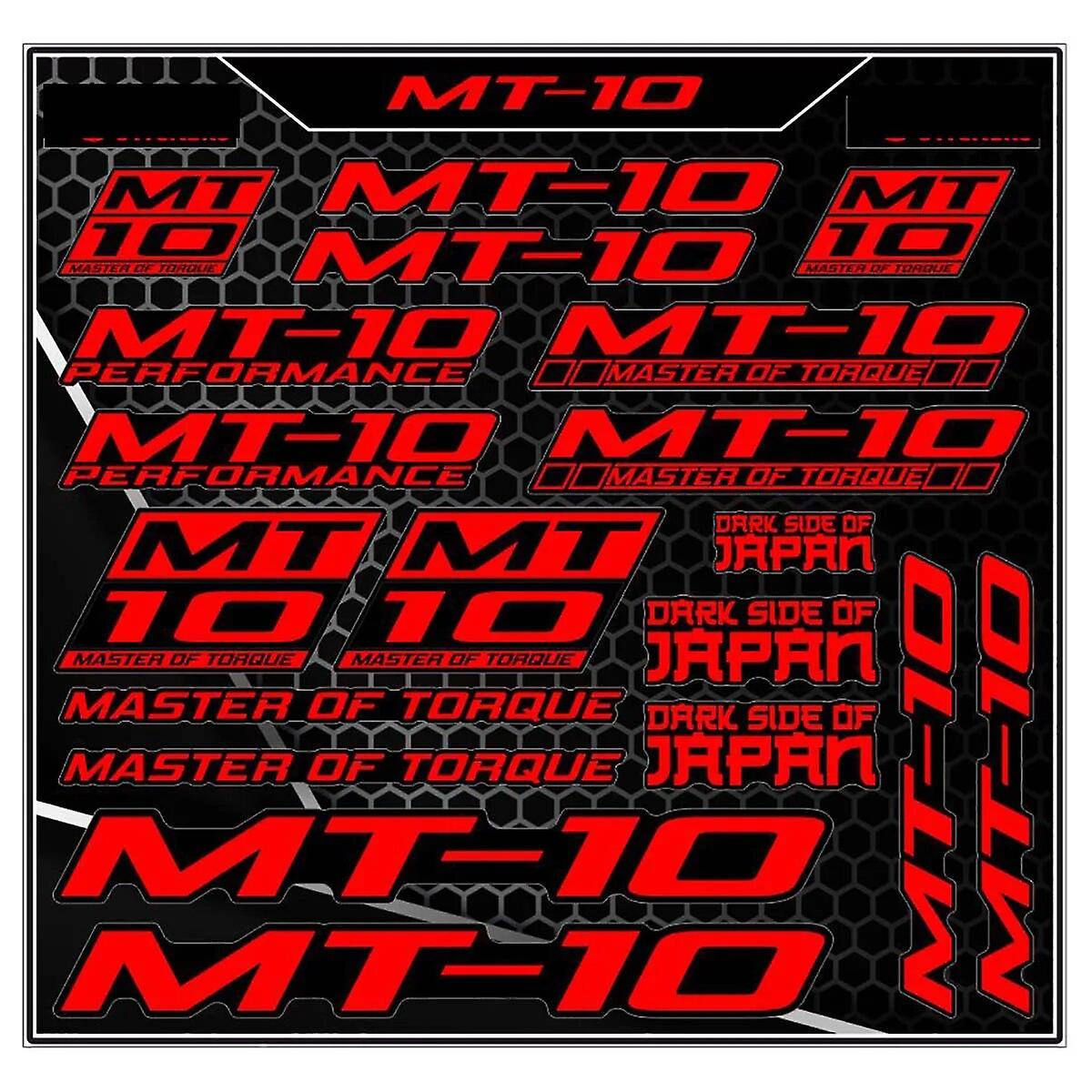 For Yamaha Mt10 Mt10 Sticker Mt 10 Logo Decal Kit | Fruugo UK