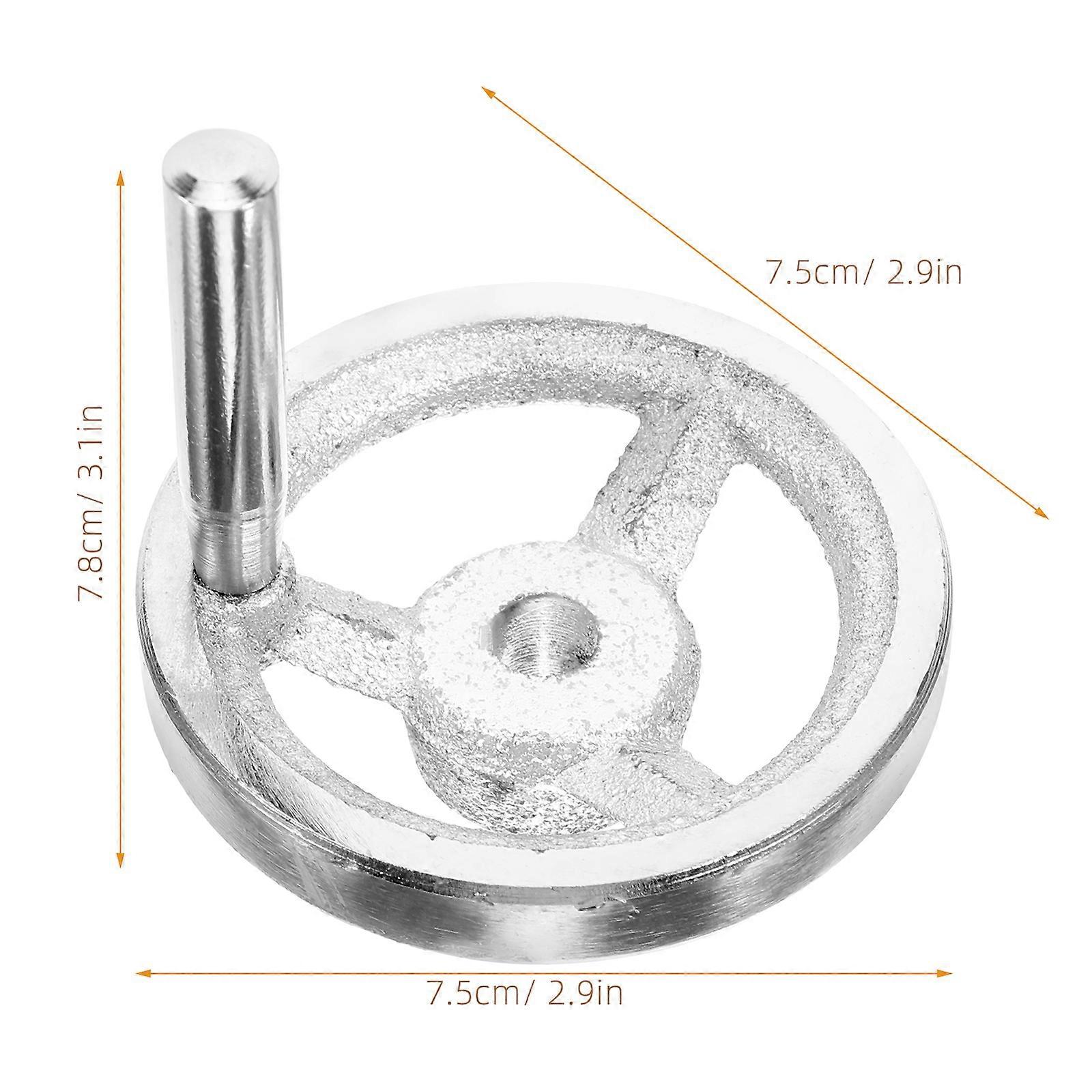 Crank Handle Lathe Hand Wheel Revolving Knob Carbon Steel Hand Round ...