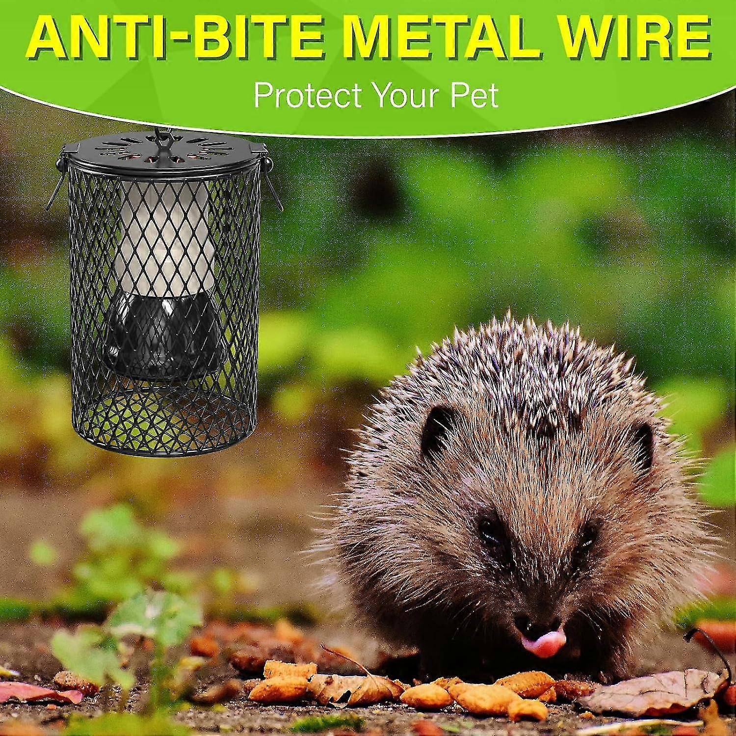 Reptile Lamp With Guard, 100w Reptiles Ceramic Lamp Bulb Heater ...