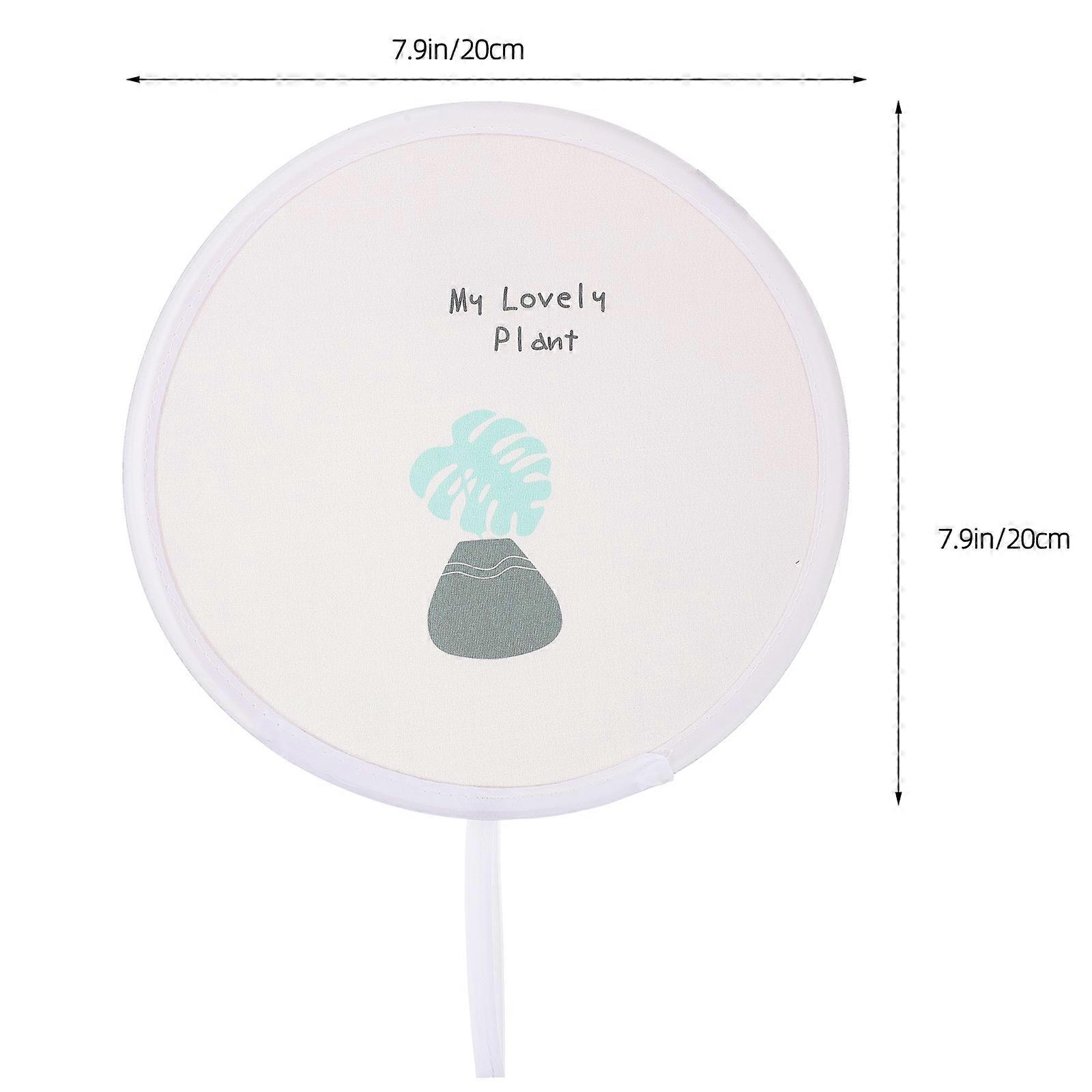 4pcs Handheld Round Folding Fan Hand Fan Foldable Fan Portable Summer ...