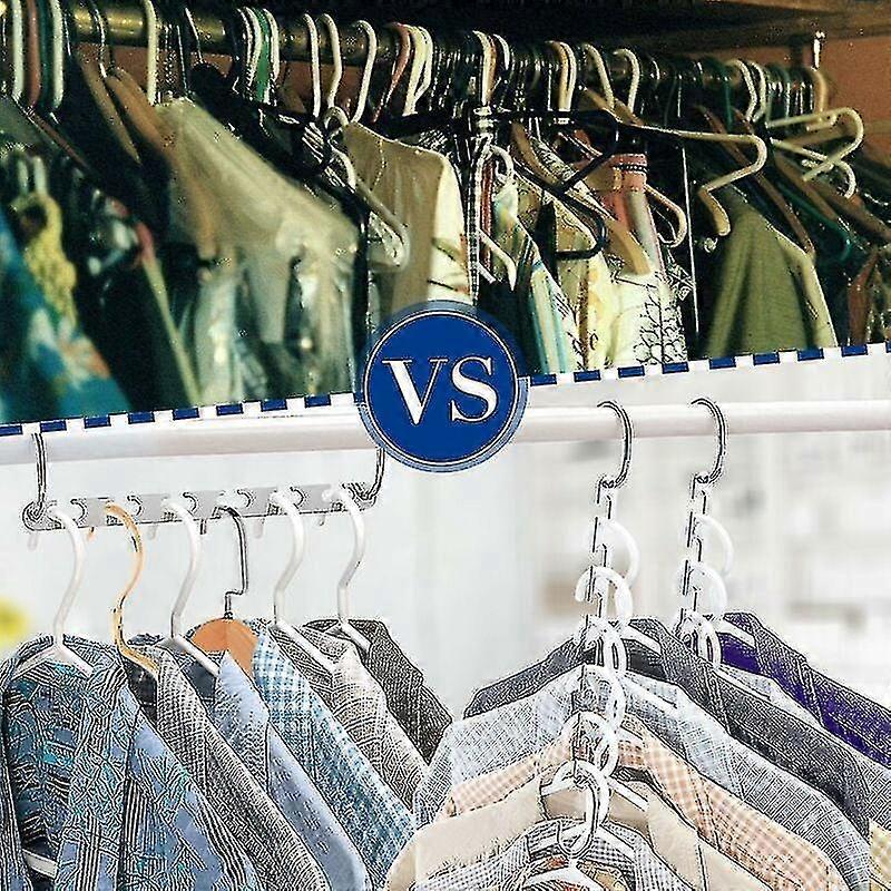 Space-Saving 8pcs Multiple Coat Hanger Organizer for Dressing Room ...