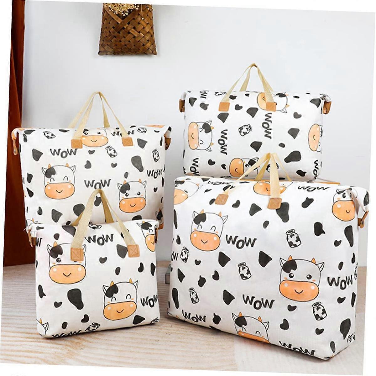 4PCS Large Capacity Storage Bag with Handle Capacity Clothes Storage ...