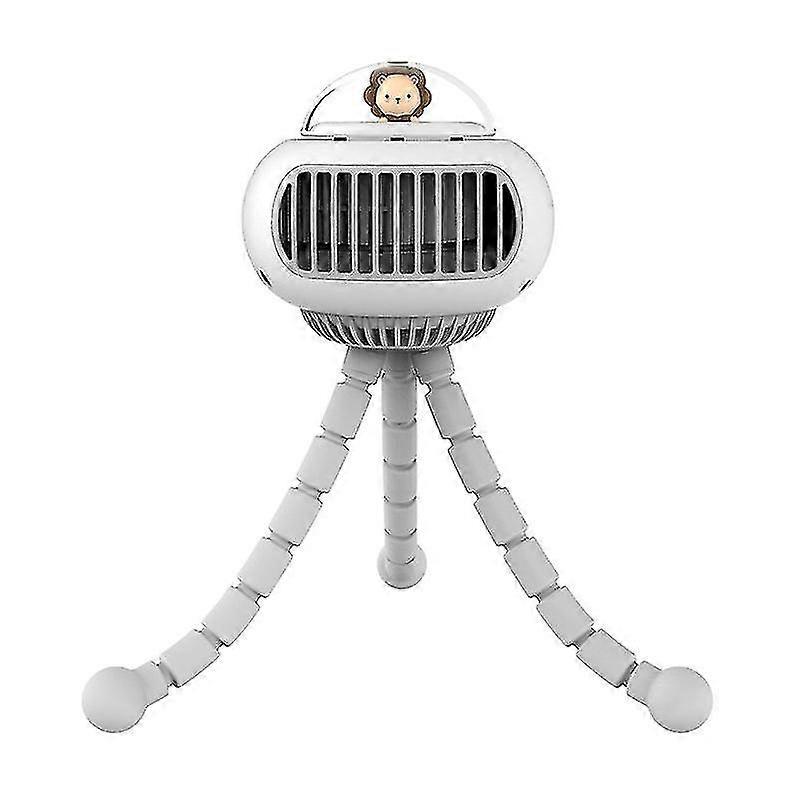 Stroller Fan Portable Oscillating Fan 4 Speed Hidden Blades And Narrow ...