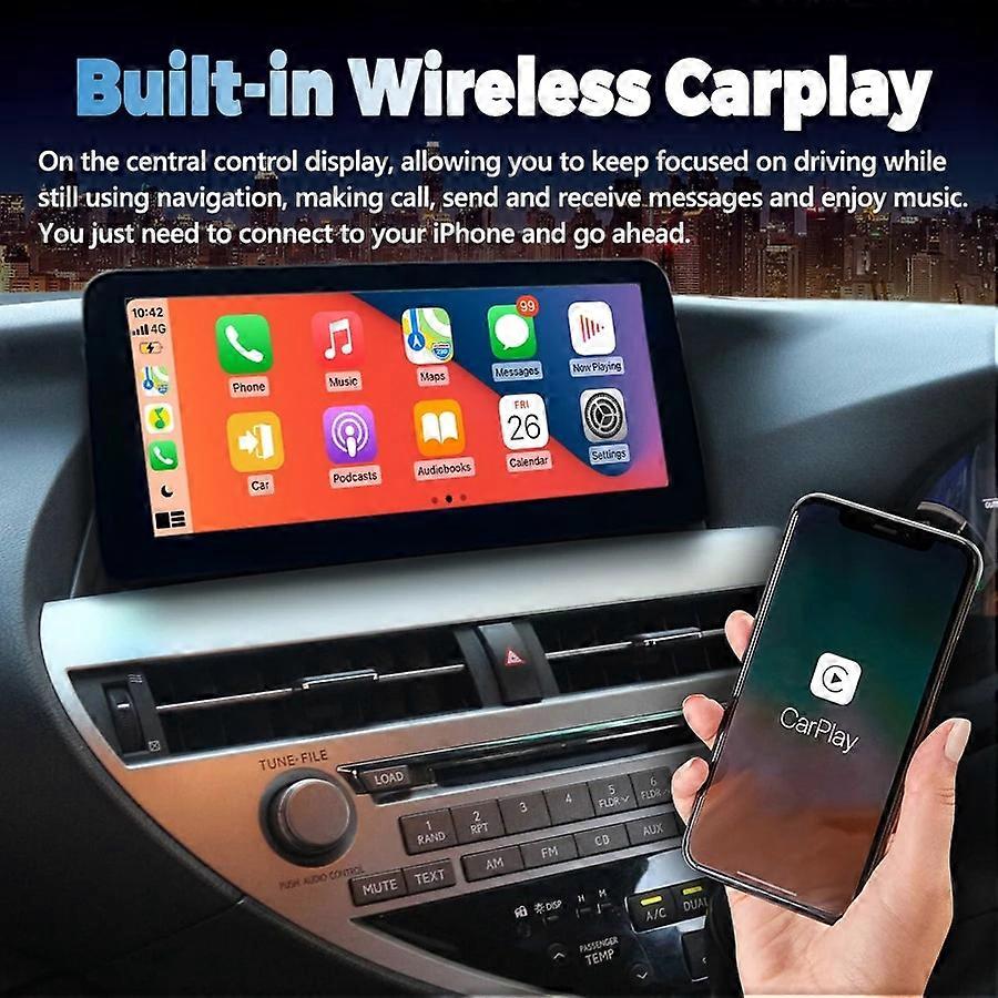 12.3inch Android 13 Screen Car Radio GPS For LEXUS RX350 RX270 RX300 ...