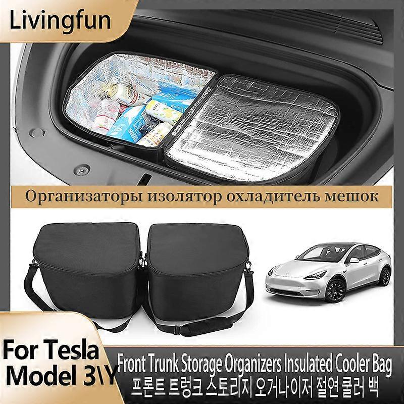 For Tesla Model 3/Y 2017-2022 Frunk Cooler Organizer Insulation Bag ...