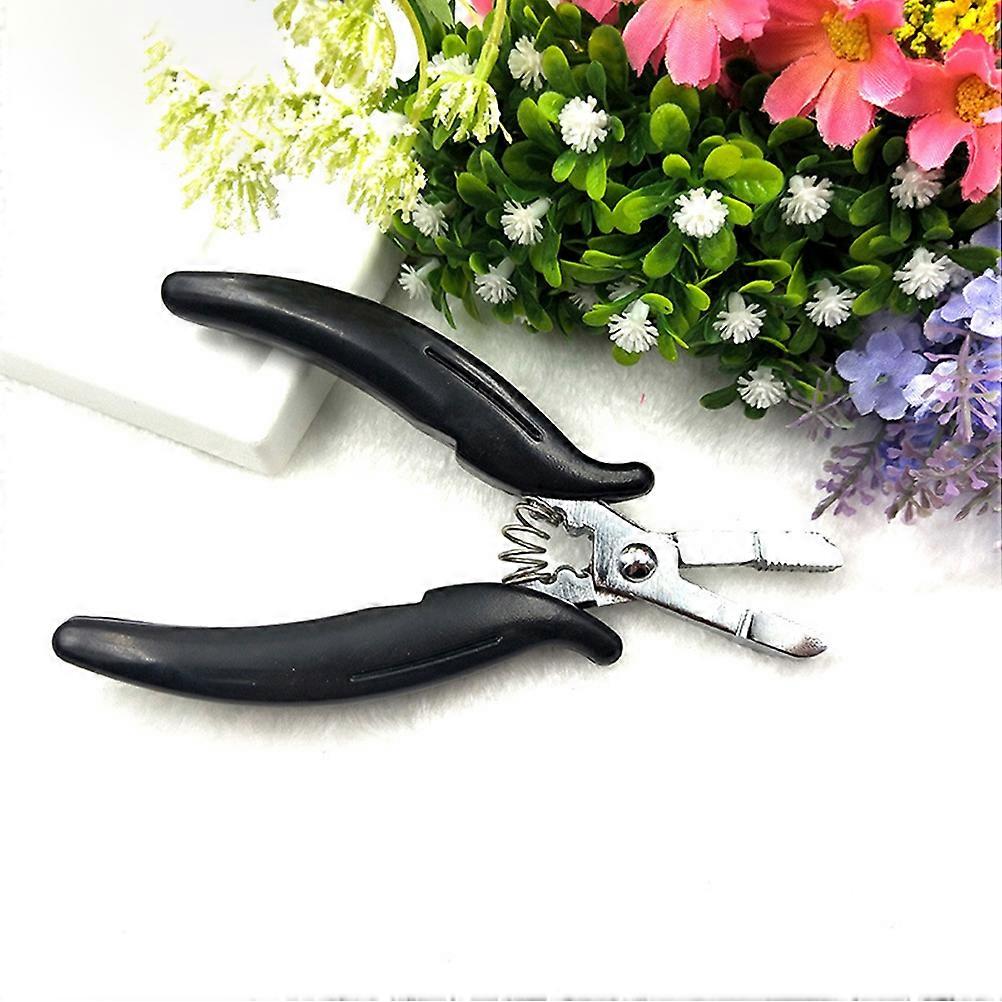 Black Handle Hair Extensions Pliers Chromeplate Lighter No Rusting Hair ...