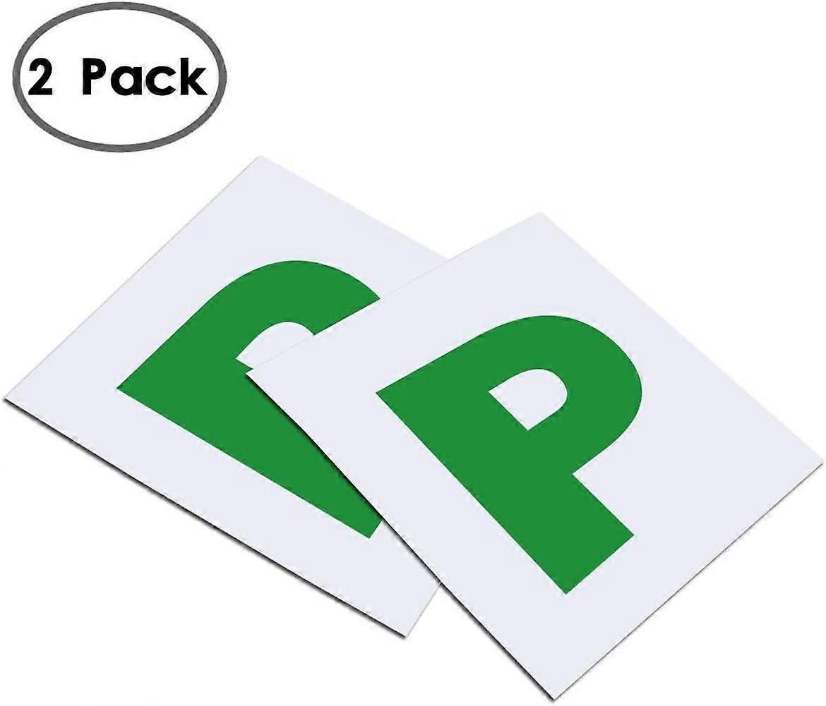 Fully Magnetic P Plates for New Drivers, 2 Pack Whole-Magnetic Plate ...